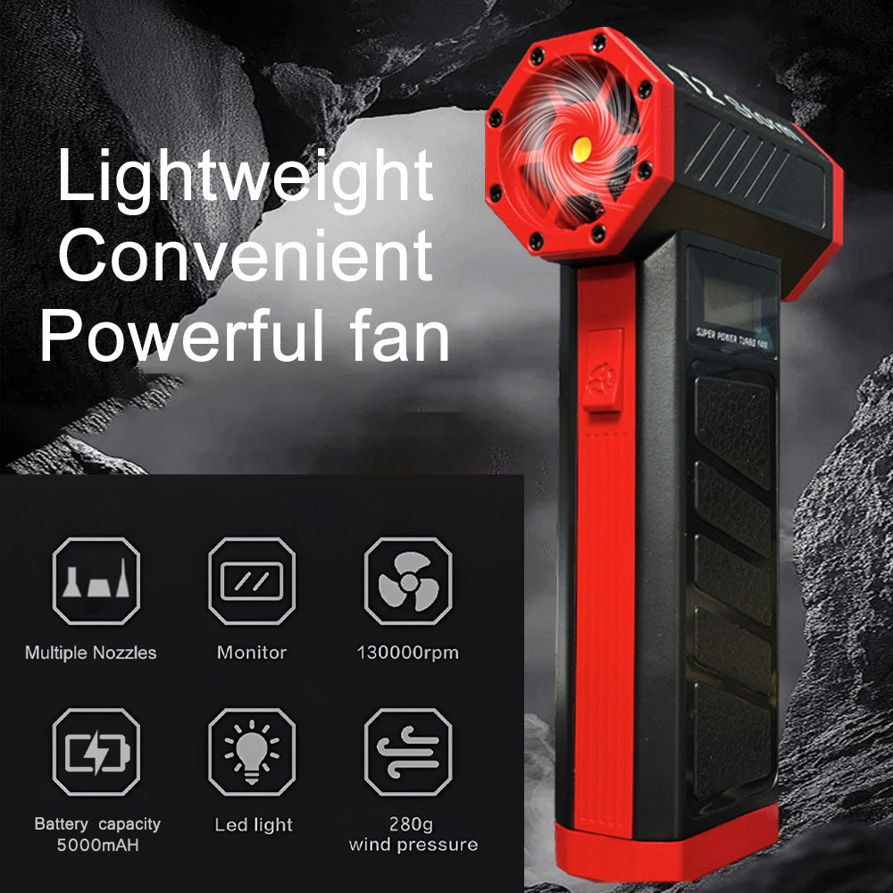 APISQUEEN T2 Storm Turbo mini Fan 130000RPM 4-Speed Adjustable Dust Ex ...