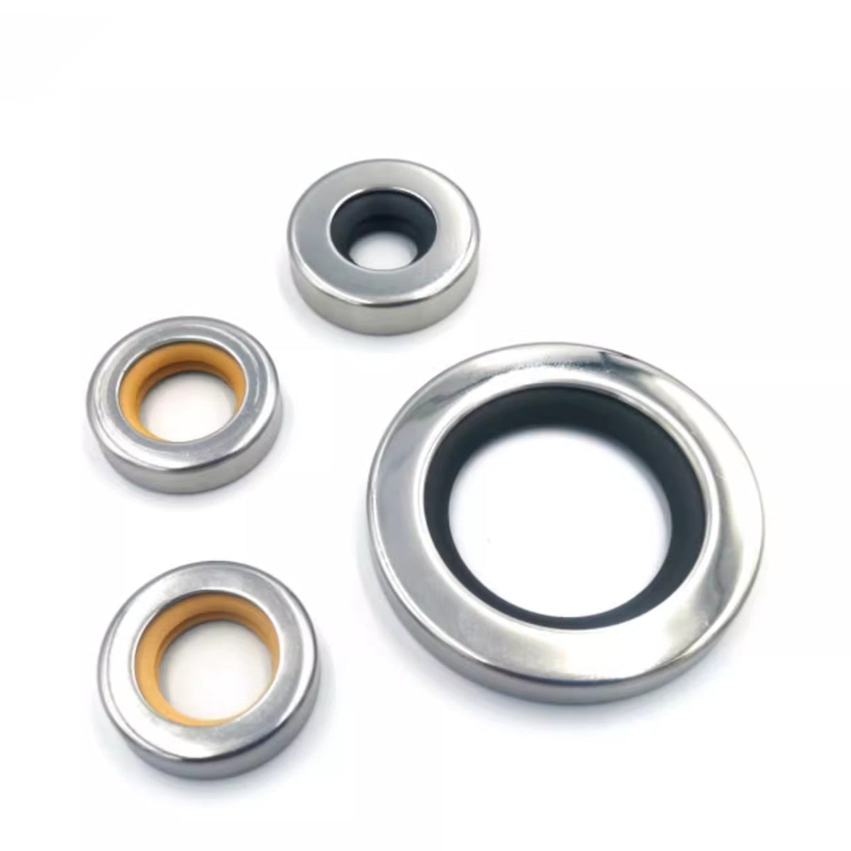 Shaft inner diameter 8~10mm PTFE stainless steel oil seal double lip P ...