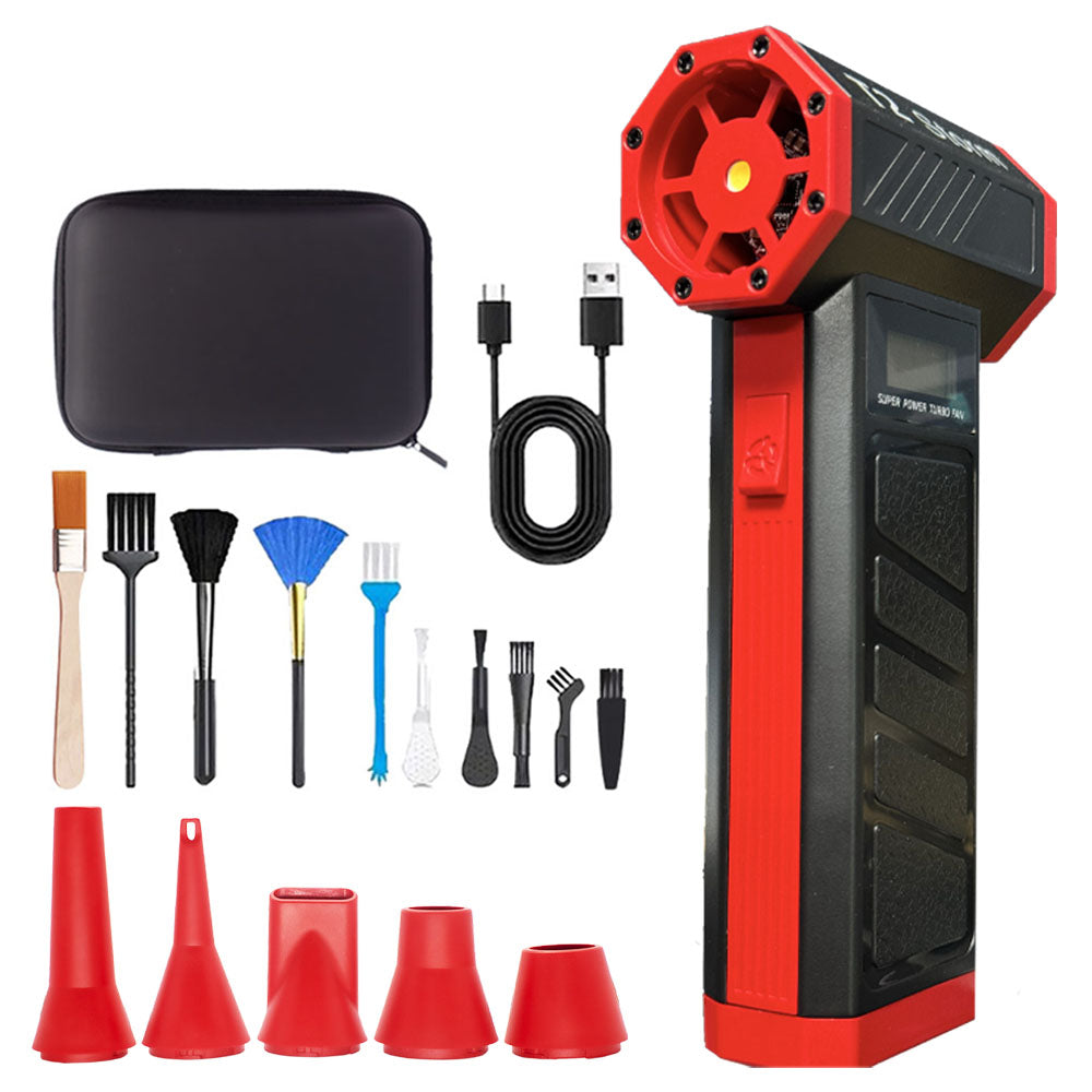 APISQUEEN T2 Storm Turbo mini Fan 130000RPM 4-Speed Adjustable Dust Ex ...