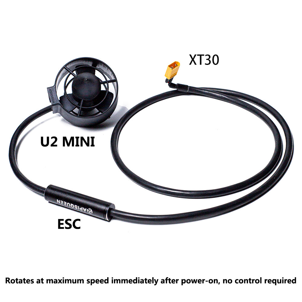 Rotates at maximum speed immediately after power-on, no control requir ...